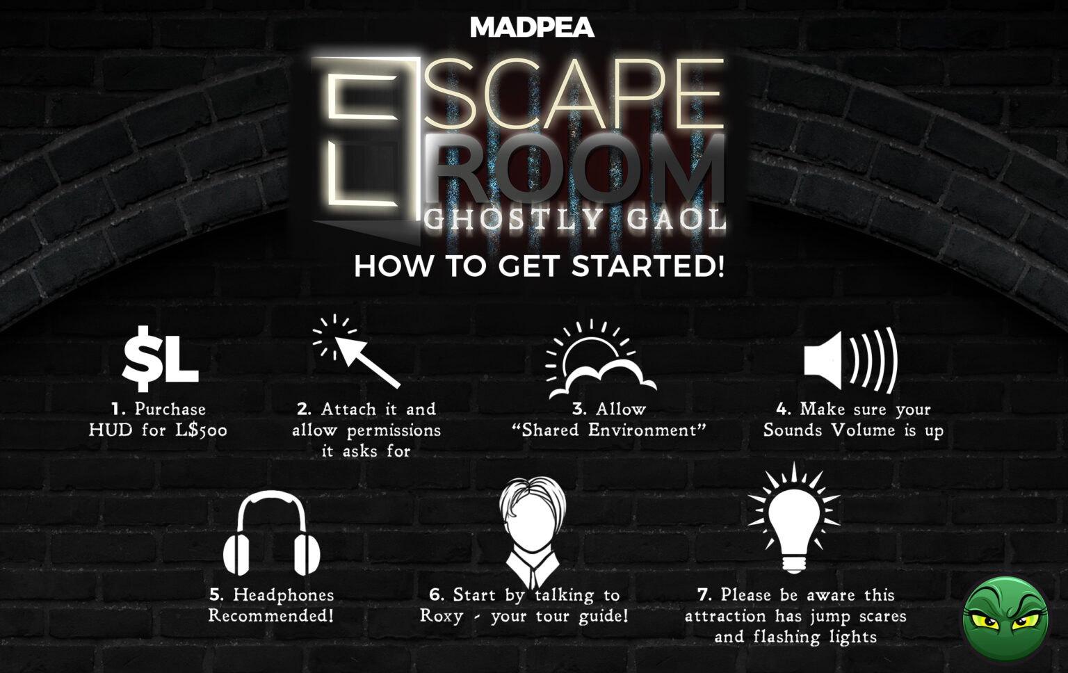 Escape the Ghostly Gaol – How to Play – MadPea