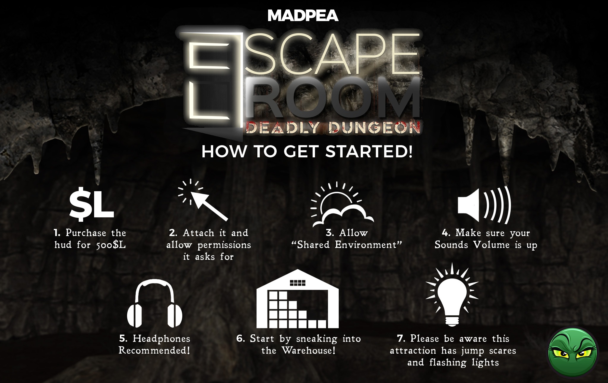 Escape the Deadly Dungeon – How to Play – MadPea